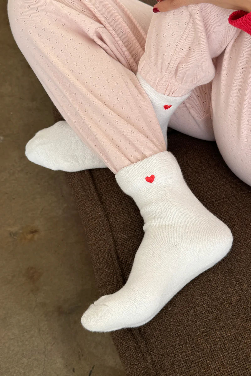 Le Bon Shoppe - Embroidered Cloud Socks | White – Revival